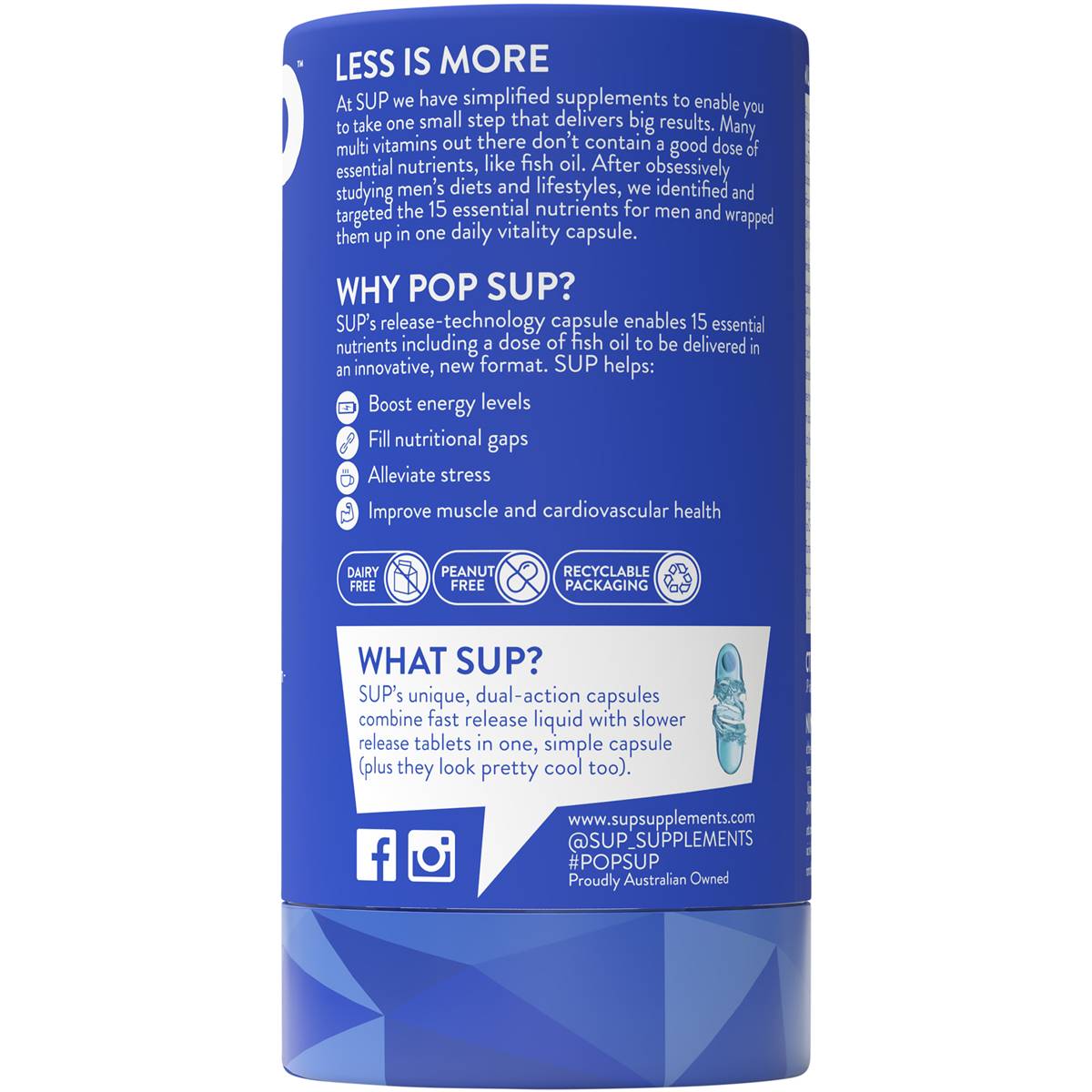 Sup Men's Essentials Supplements 30 Pack | Woolworths