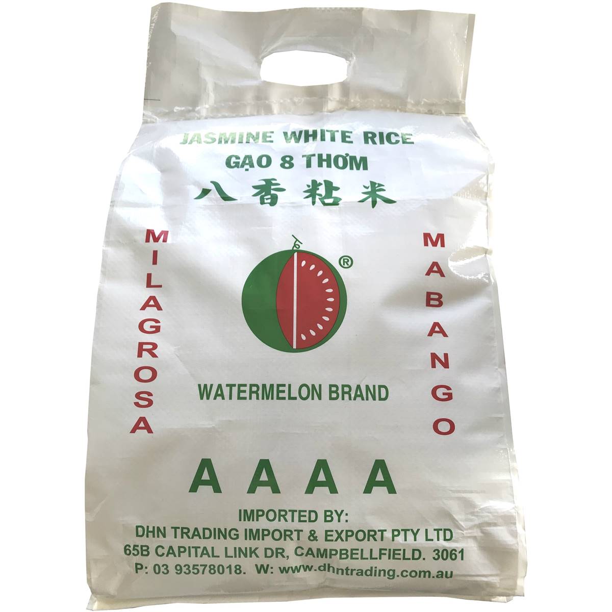 Watermelon Brand Jasmine Rice 10kg | Woolworths