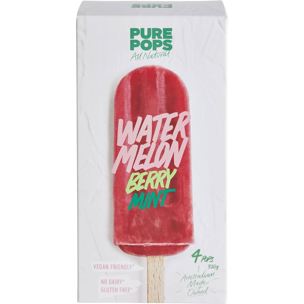 Pure Pops Watermelon Berry & Mint 4 Pack | Woolworths