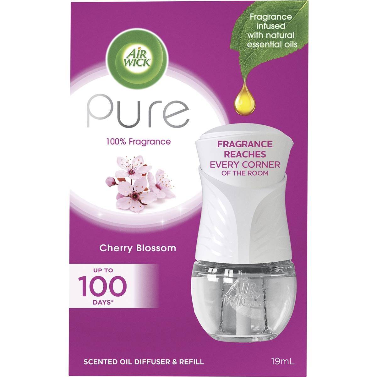 Air Wick Pure Cherry Blossom Plug-in Diffuser 19ml | Woolworths