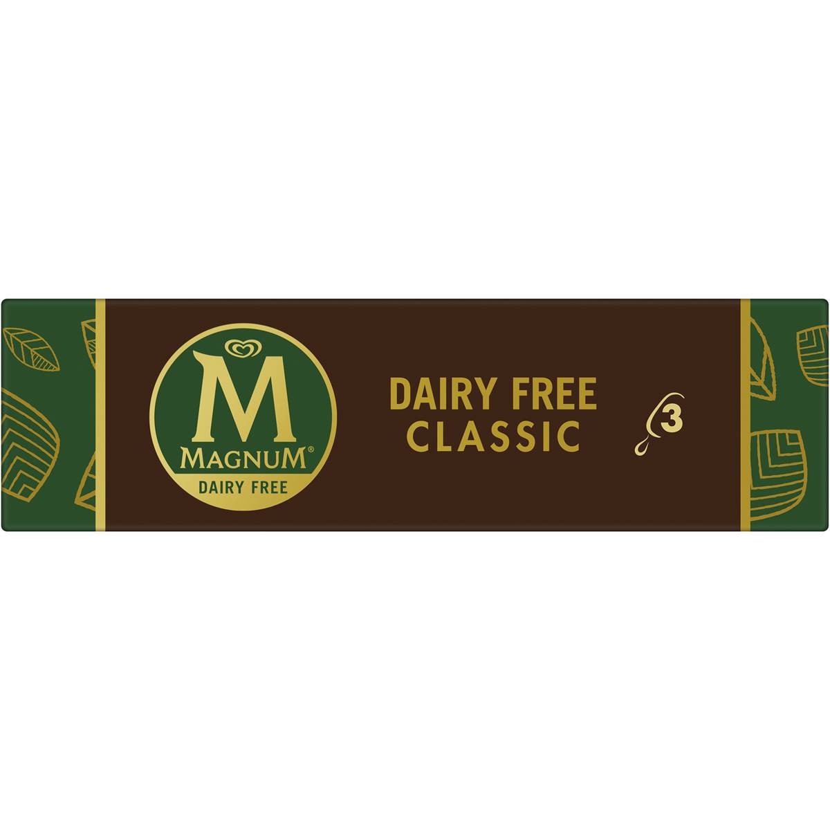 Magnum Classic Dairy Free Frozen Dessert Sticks 3 Pack | Woolworths
