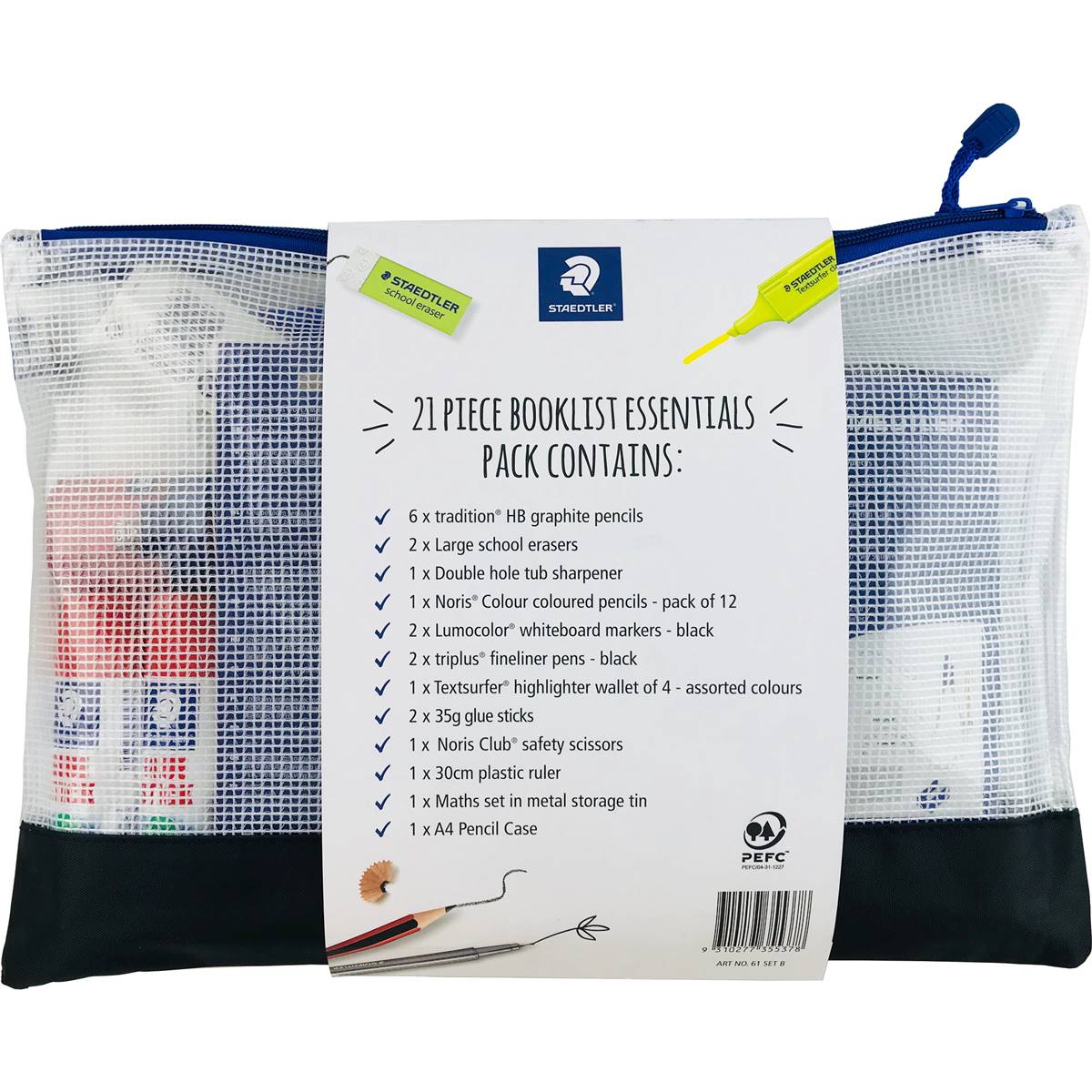 Staedtler Pencil Case Back To School Set 21 Pack | Woolworths