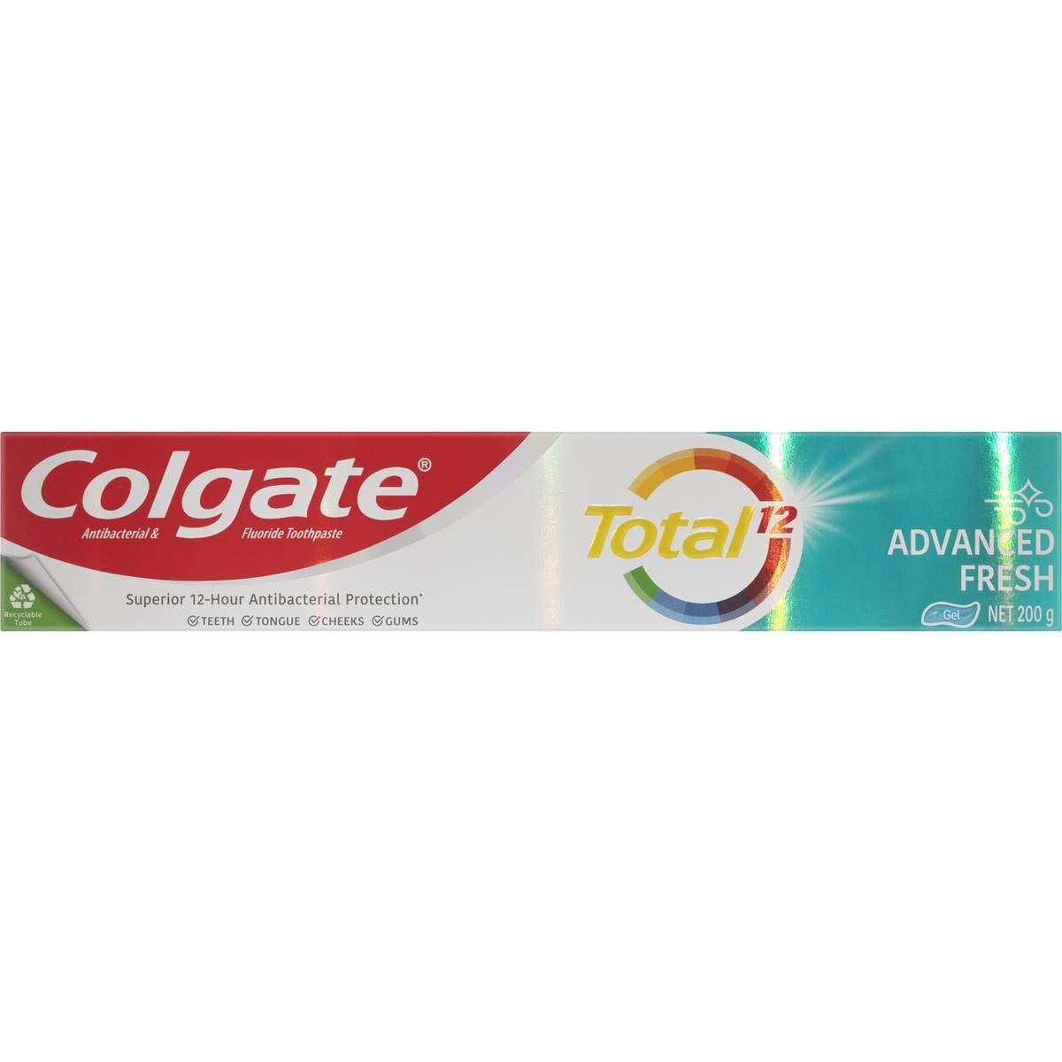 Colgate Antibacterial Toothpaste Total Advanced Fresh Gel 200g | Woolworths