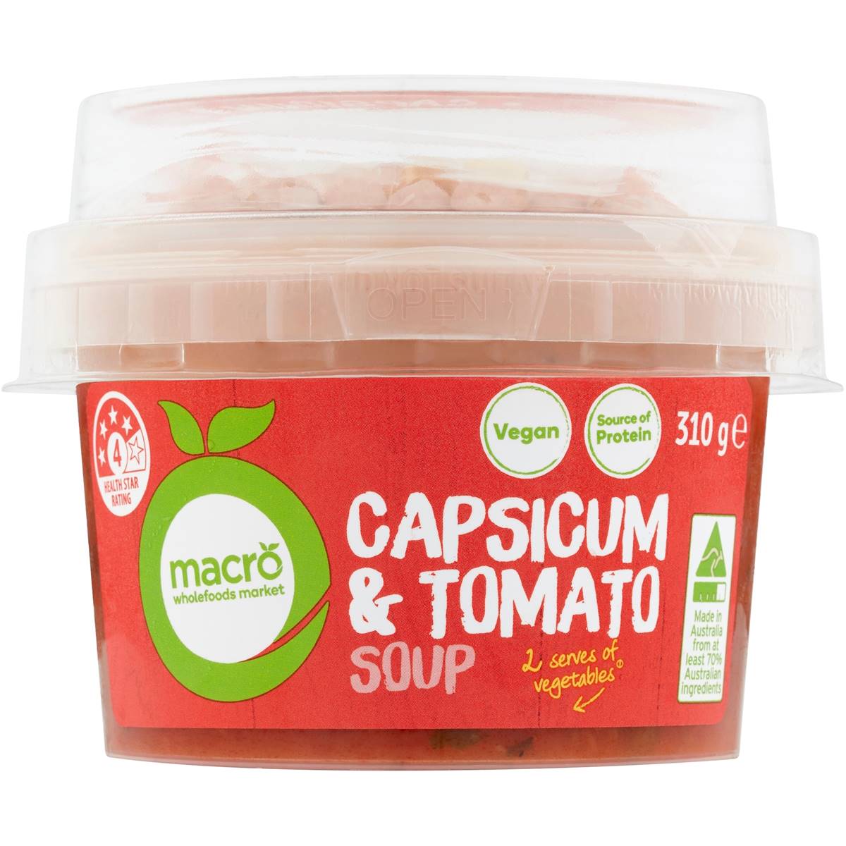 Macro Capsicum & Tomato Soup 310g | Woolworths