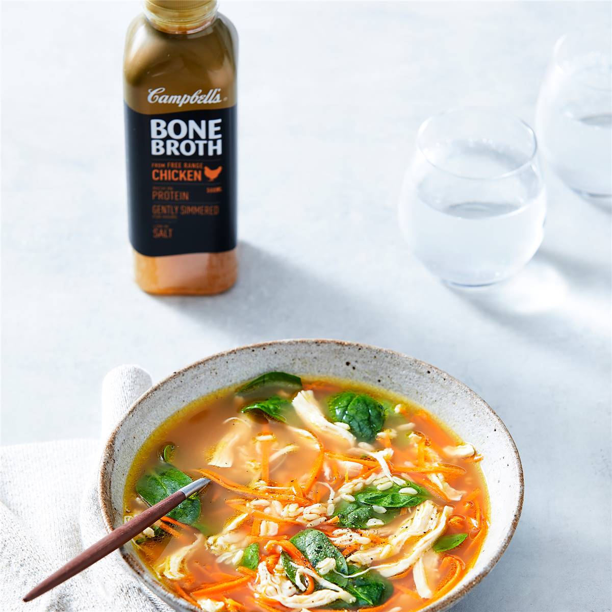 Campbell's Bone Broth Free Range Chicken 500ml | Woolworths