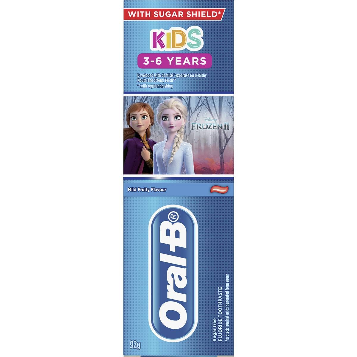 Oral B Kids Frozen 3+ Years Blue Toothpaste 92g | Woolworths