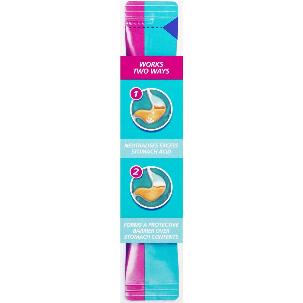 Gaviscon Dual Action Heartburn Relief Liquid Sachet 12 Pack | Woolworths