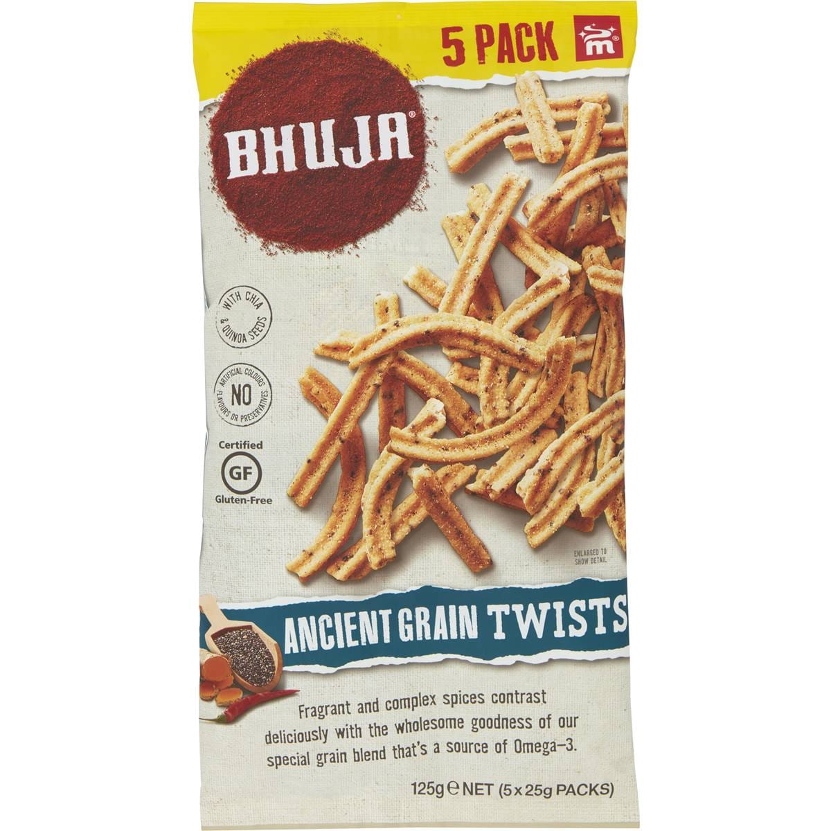 Bhuja Ancient Grain Twist Multipack 5 Pack | Woolworths