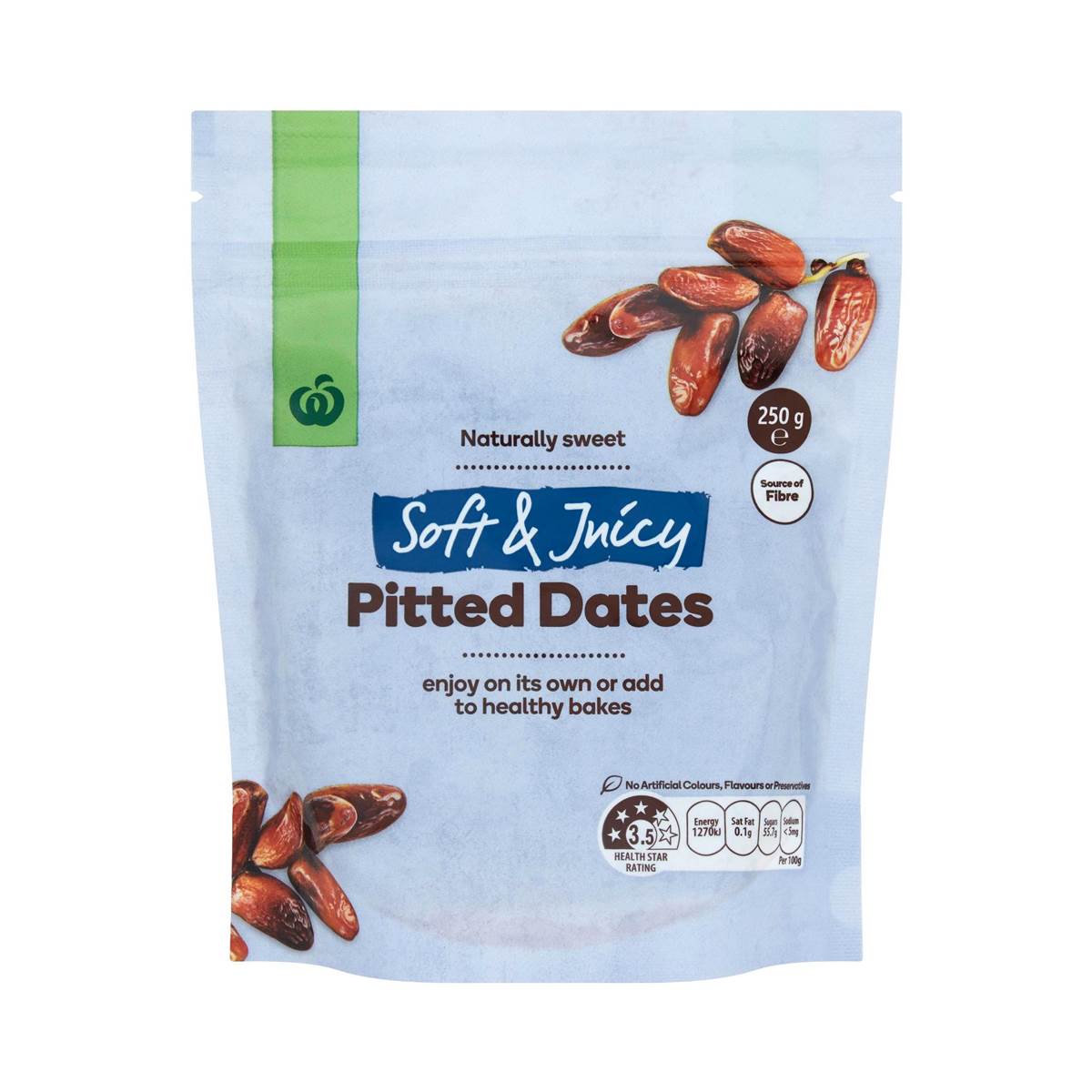 Woolworths Soft & Juicy Pitted Dates 250g | Woolworths