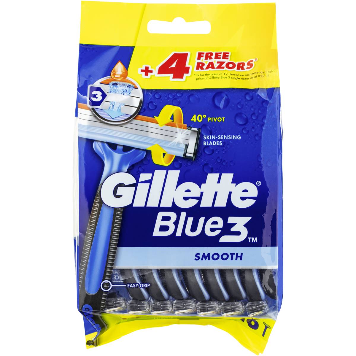 Gillette Blue Iii Disposable Razors Pack Each | Woolworths