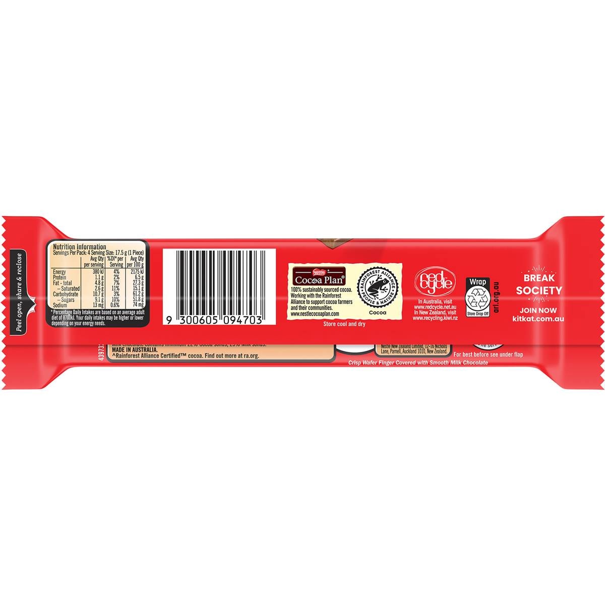 Kitkat Chunky Share Bar 70g | Woolworths