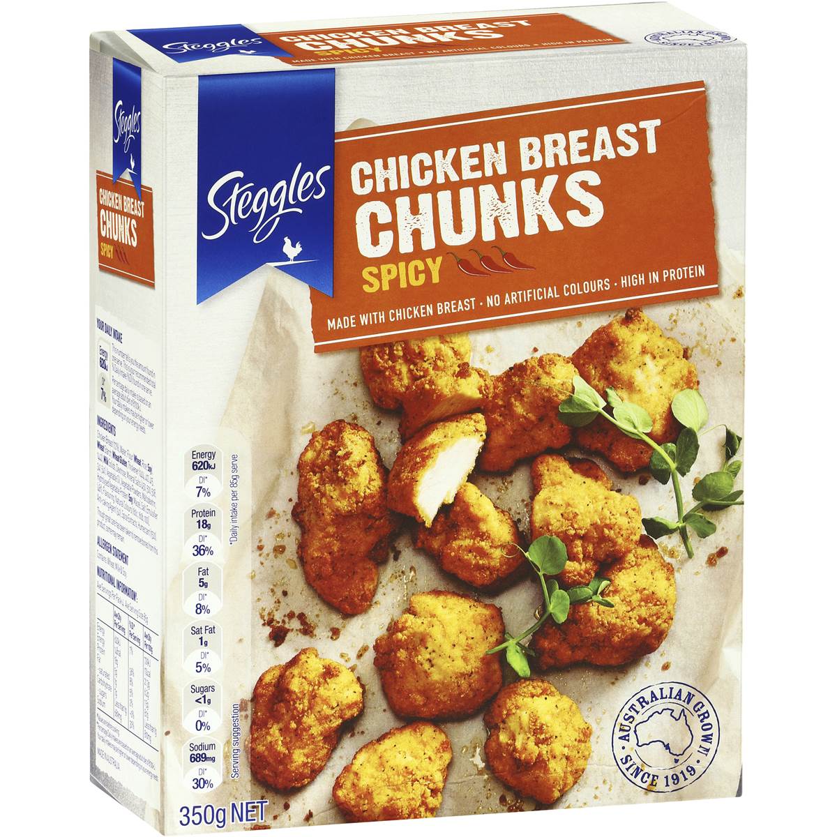 Steggles Chunks Chicken Pieces 350g | Woolworths