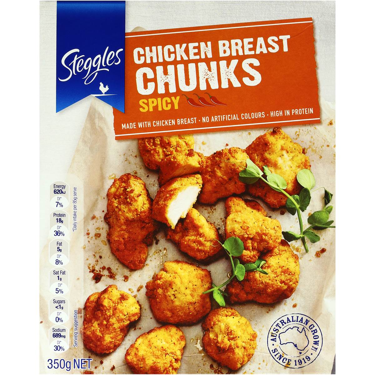 Steggles Chunks Chicken Pieces 350g | Woolworths