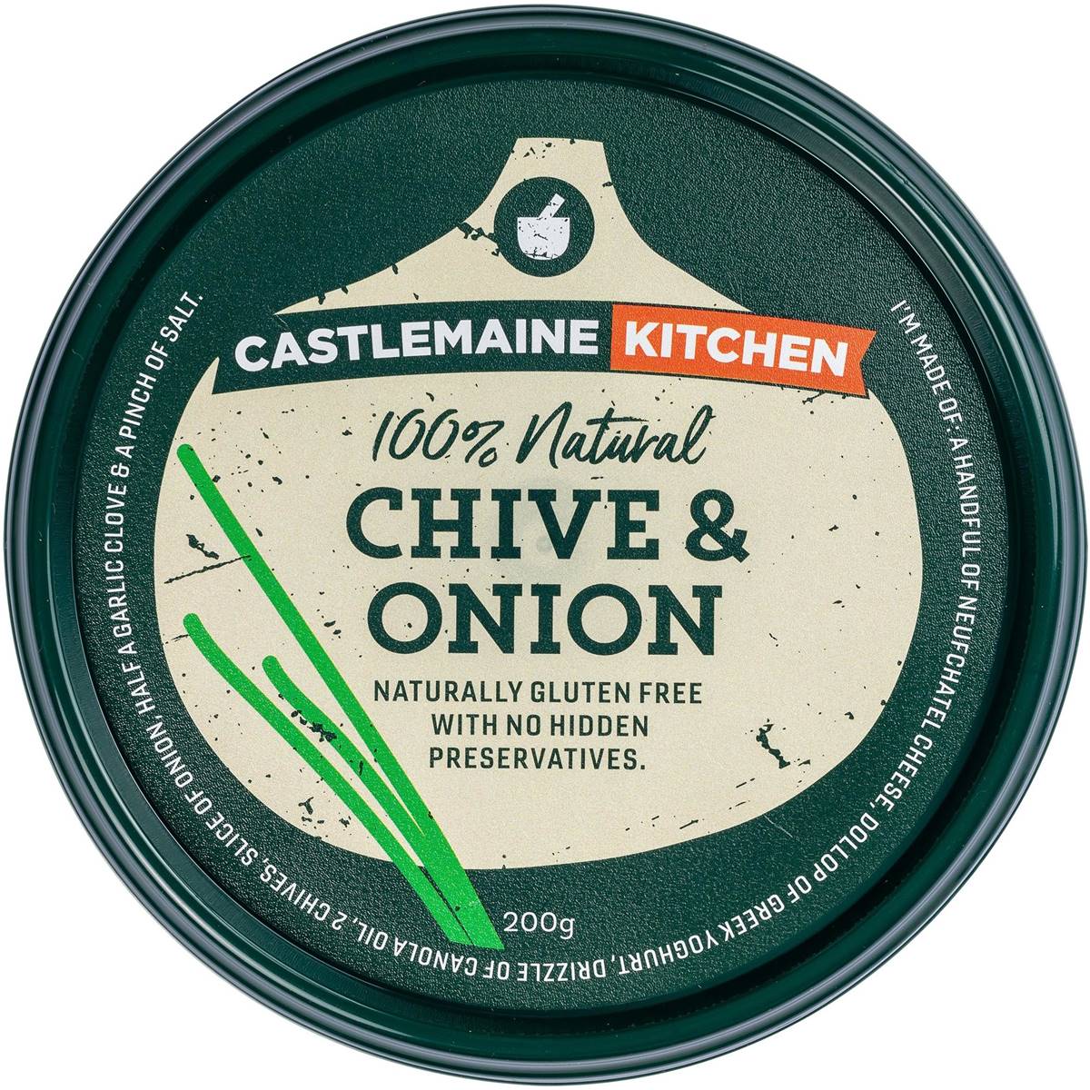 Castlemaine Dips Chives & Onion 200g | Woolworths