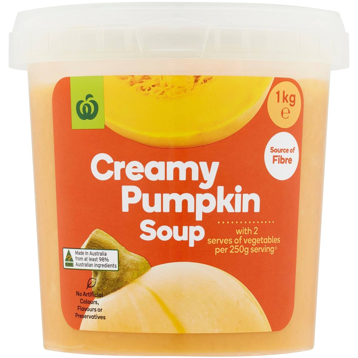 Woolworths Fresh Creamy Pumpkin Soup 1kg | Woolworths