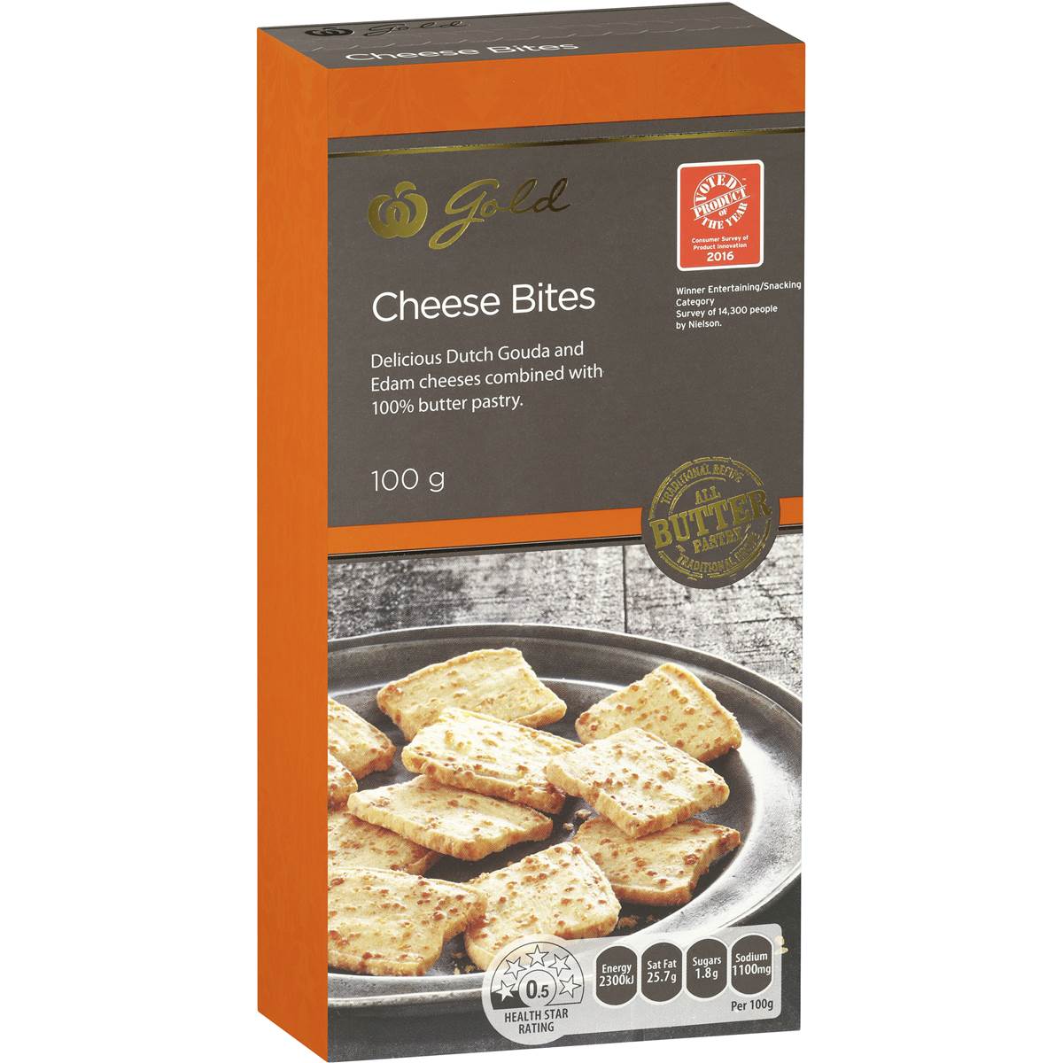 Woolworths Gold Gouda & Edam Butter Bites 100g | Woolworths