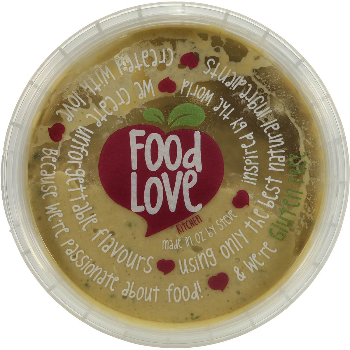 Food Love Kitchen Dip Kale Quince & Lemon Hommus 150g | Woolworths