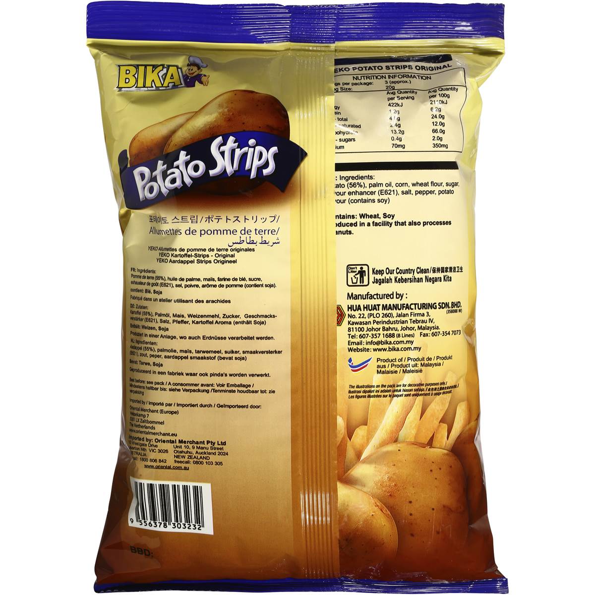 Bika Yeko Potato Sticks Original 60g | Woolworths