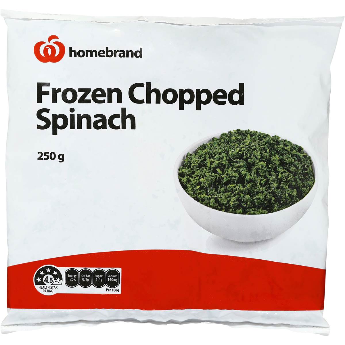 Homebrand Chopped Spinach 250g | Woolworths