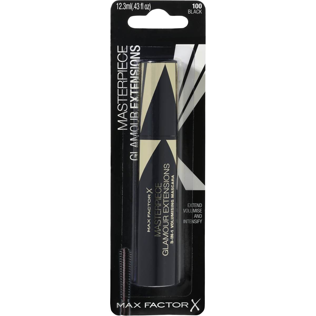 Max Factor X Masterpiece Glamour Extensions 3-in-1 Mascara Black 4.5ml ...