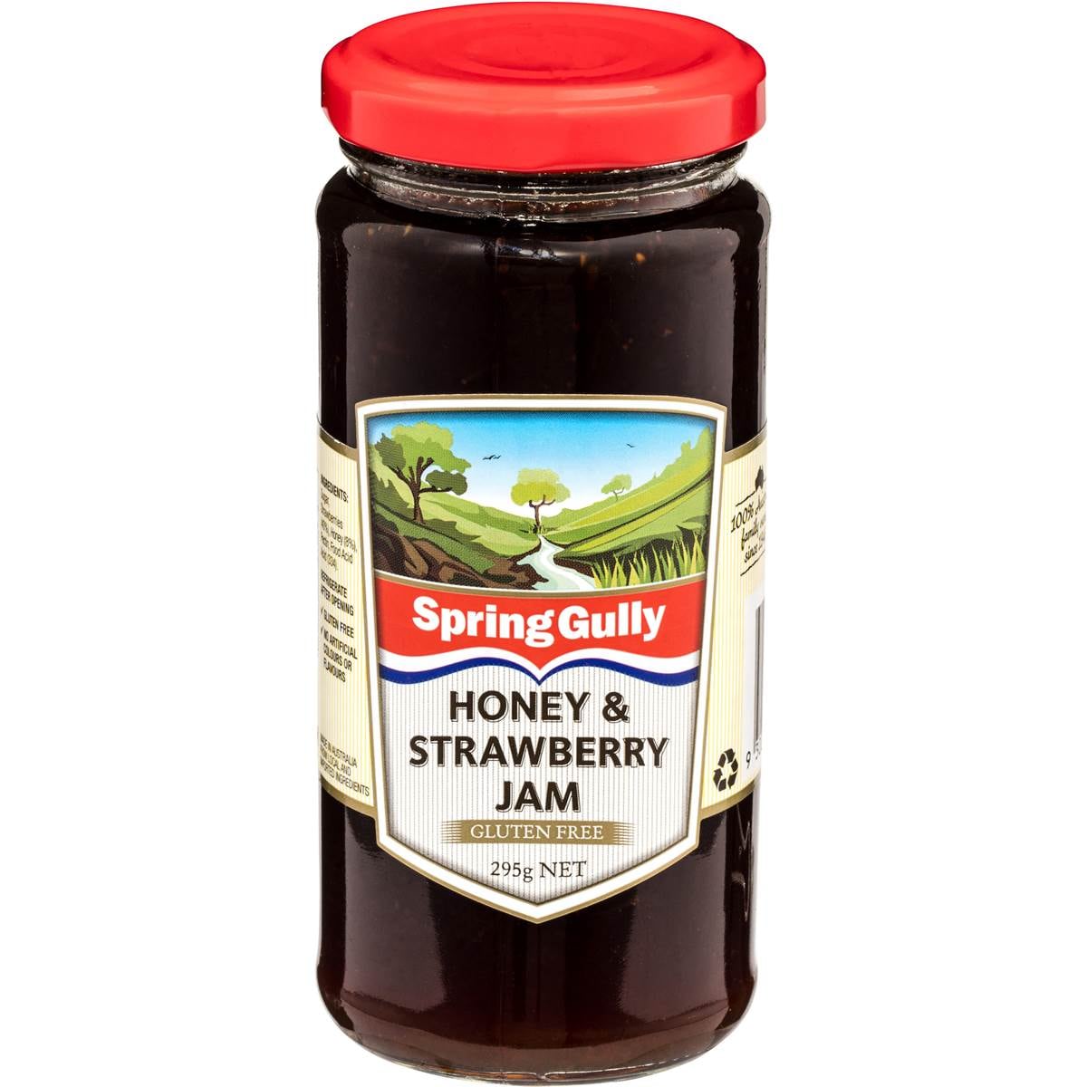 Spring Gully Jam Honey & Strawberry 295g | Woolworths