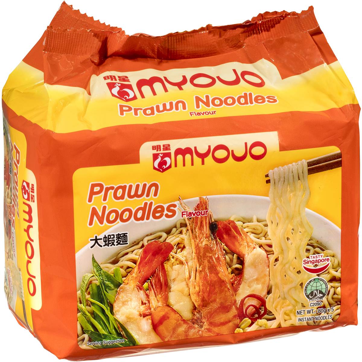 Myojo Noodle Prawn 5x85g Pack | Woolworths