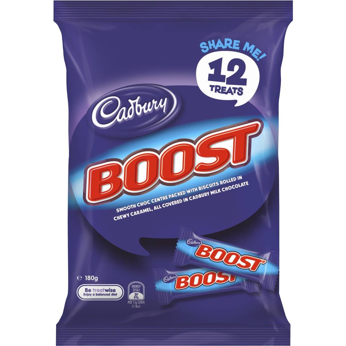 Cadbury Boost Sharepack 12 Pack 180g | Woolworths