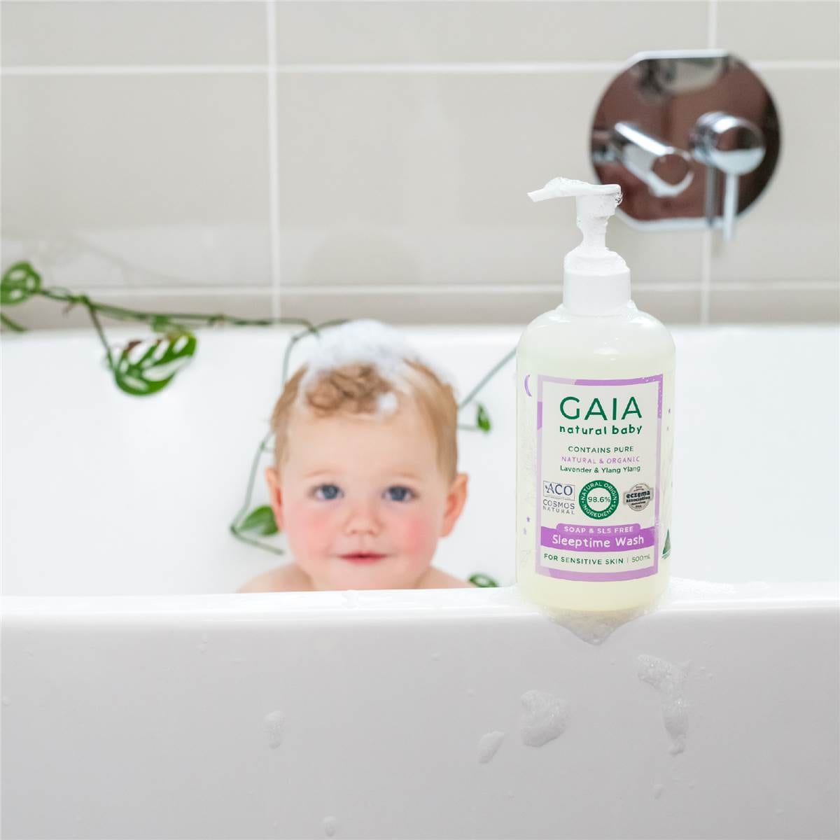 Gaia Natural Baby Bath Wash Sleeptime 500ml | Woolworths