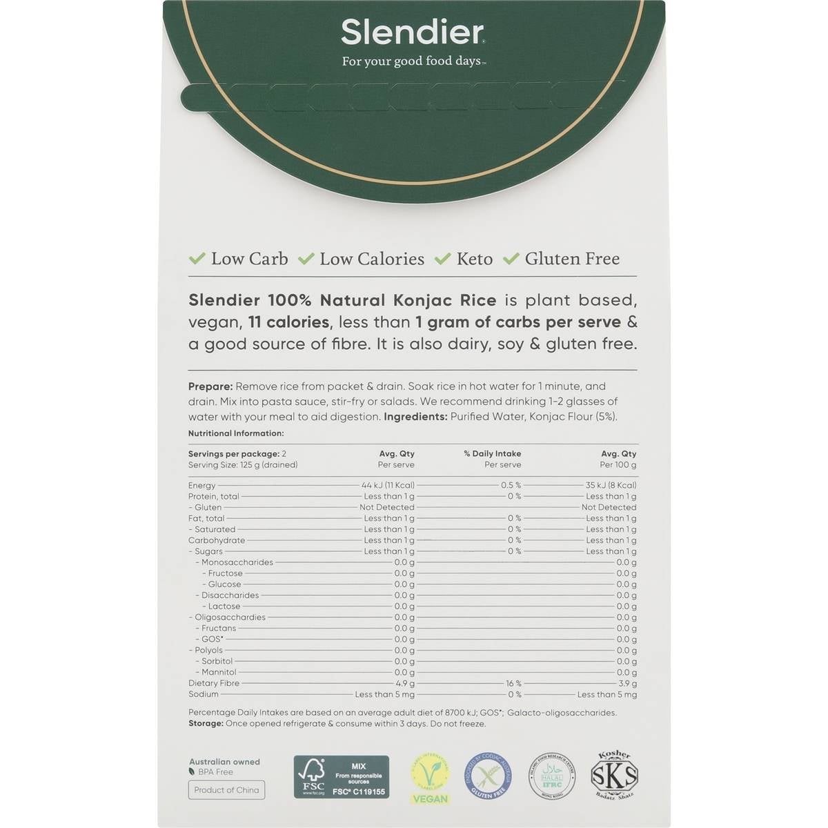Slendier Slim Rice Style Style 400g | Woolworths