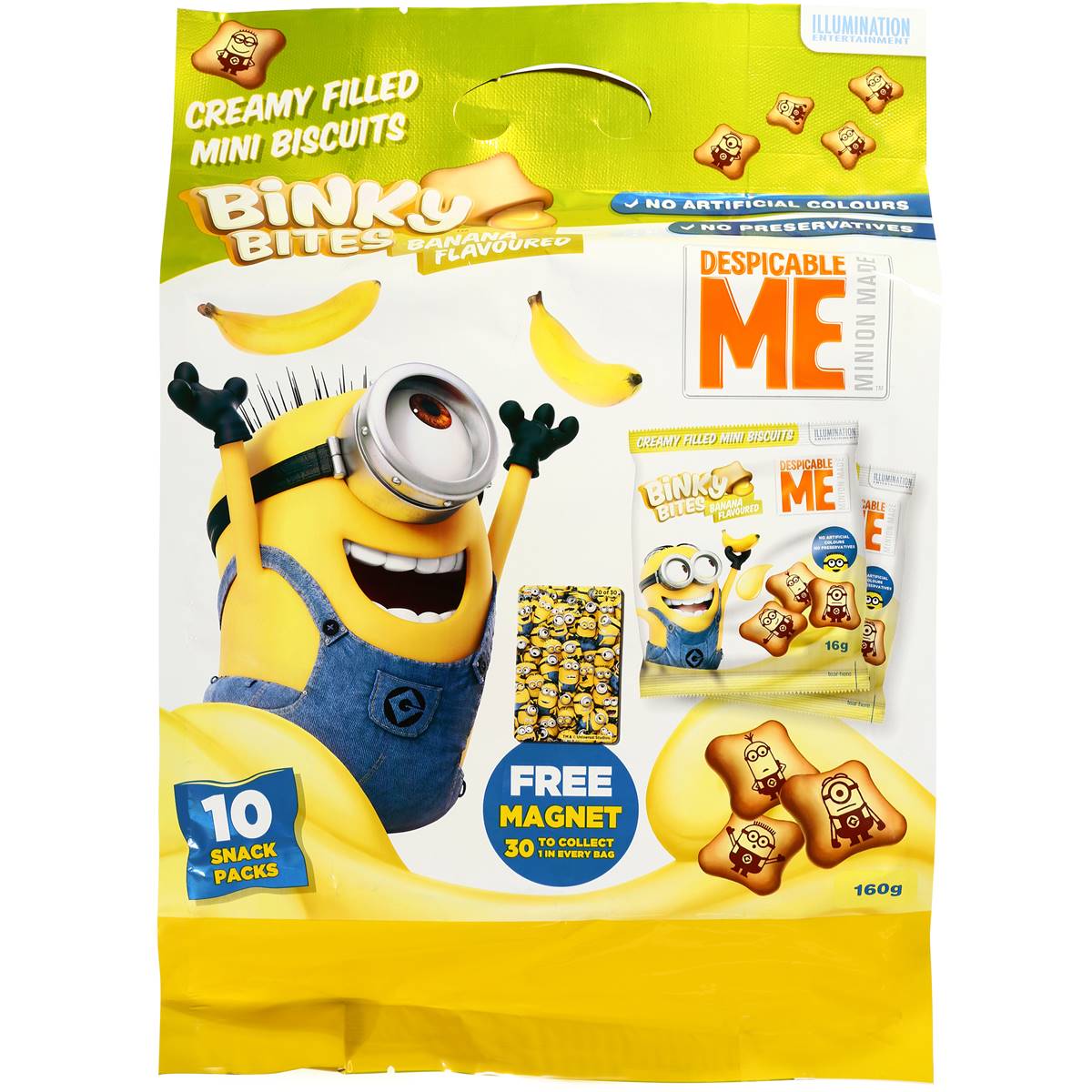 Binky Bites Limited Edition Biscuits 10 Pack 160g | Woolworths