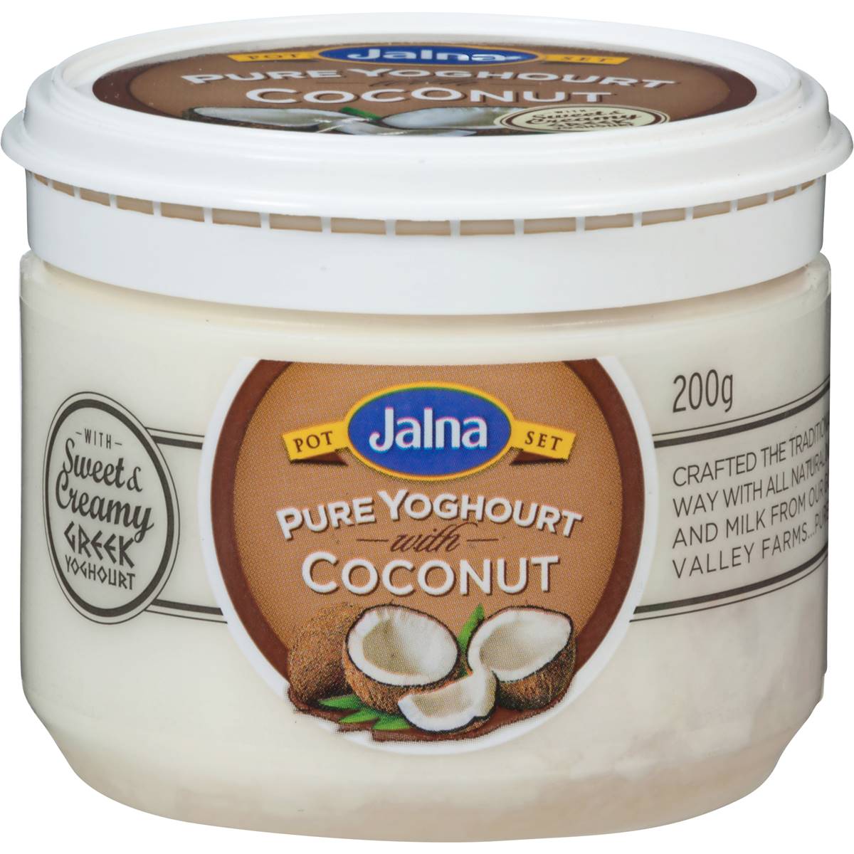 Jalna Pure Yoghurt With Coconut 200g | Woolworths