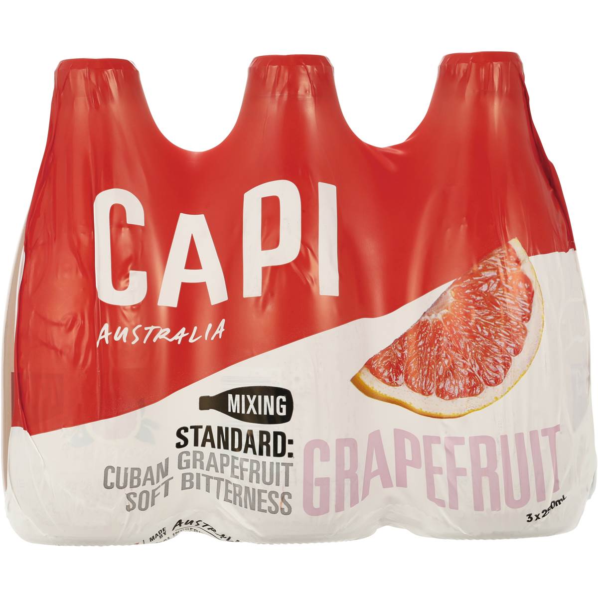 Capi Fruit Soda Pink Grapefruit 3x250ml | Woolworths
