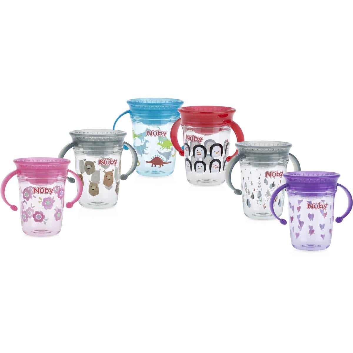 Nuby Tritan Twin 360 Wonder Cup 240ml Each | Woolworths