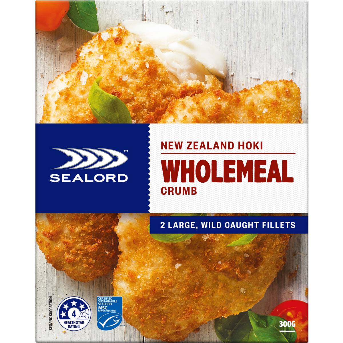 Sealord Premium Hoki Fillets Wholemeal 300g | Woolworths