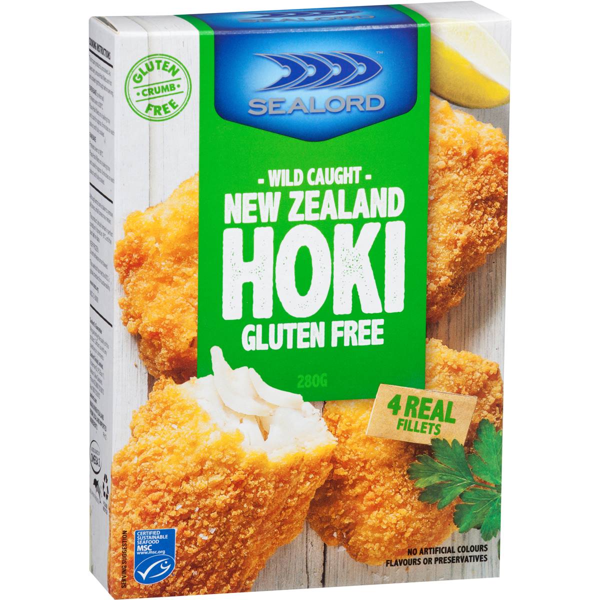 Sealord Gluten Free Hoki Fillets 280g | Woolworths