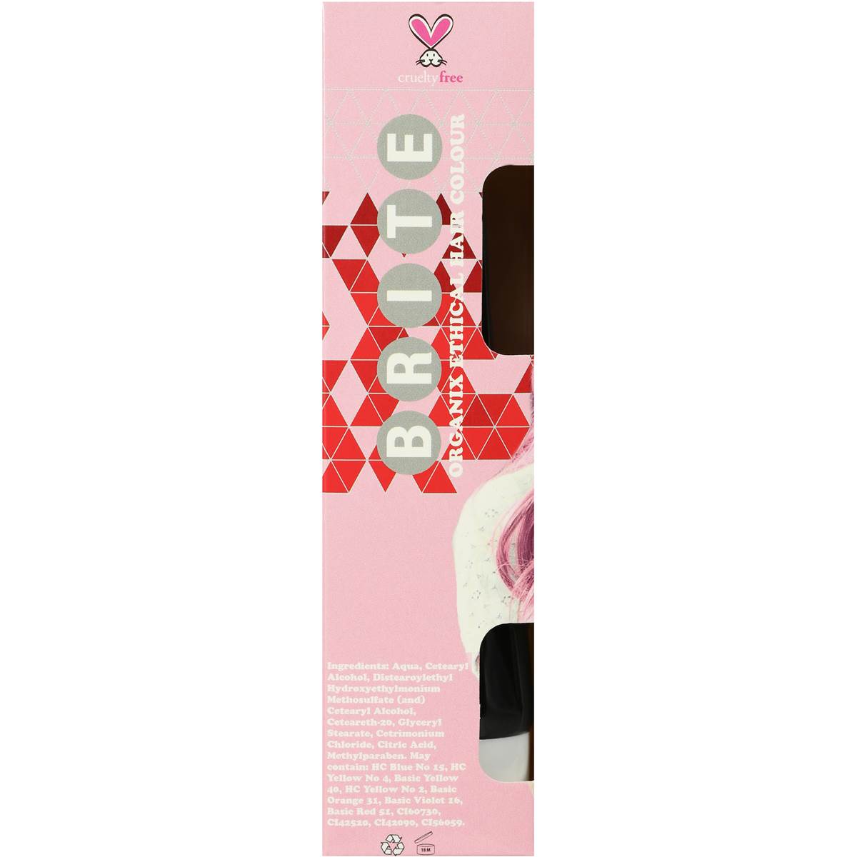 Brite Organix Semi Permanent Hair Colour Pastel Pink 75ml | Woolworths