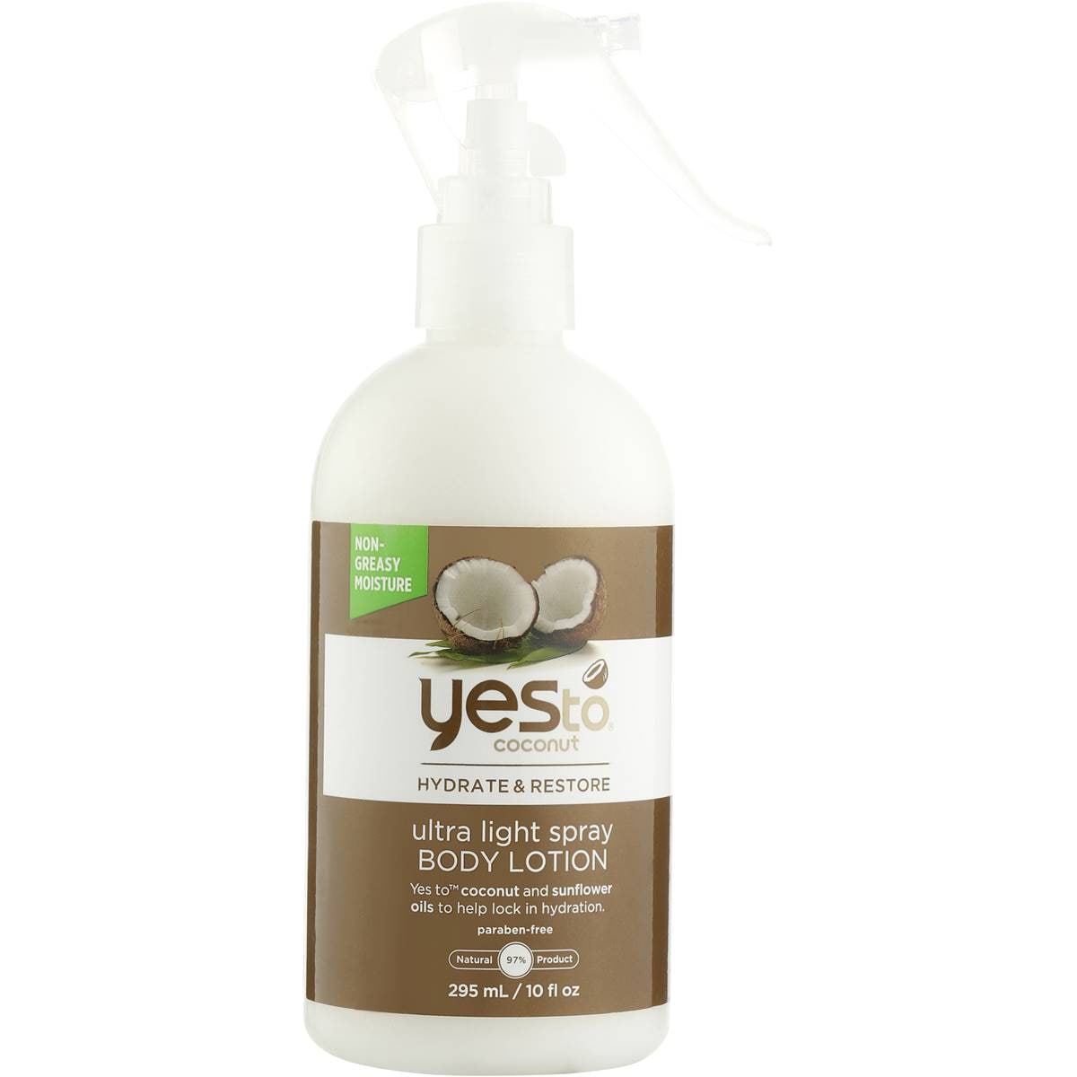 Yes To Coconut Ultra Light Spray Body Lotion 295ml | Woolworths