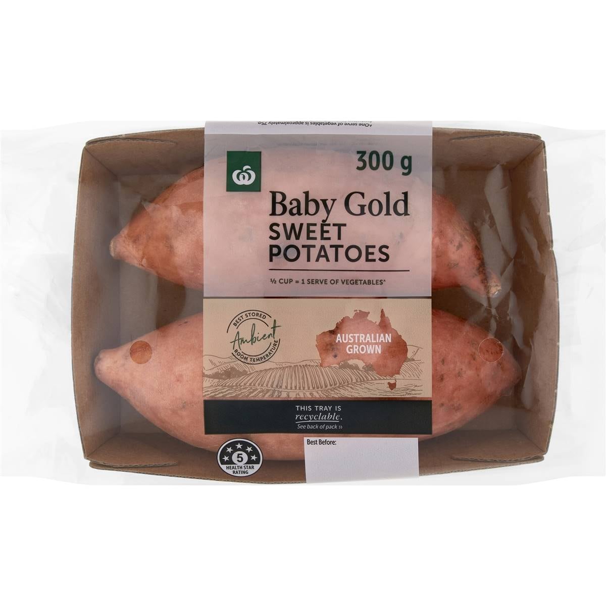 Sweet Potato Mini Gold Prepacked 300g | Woolworths