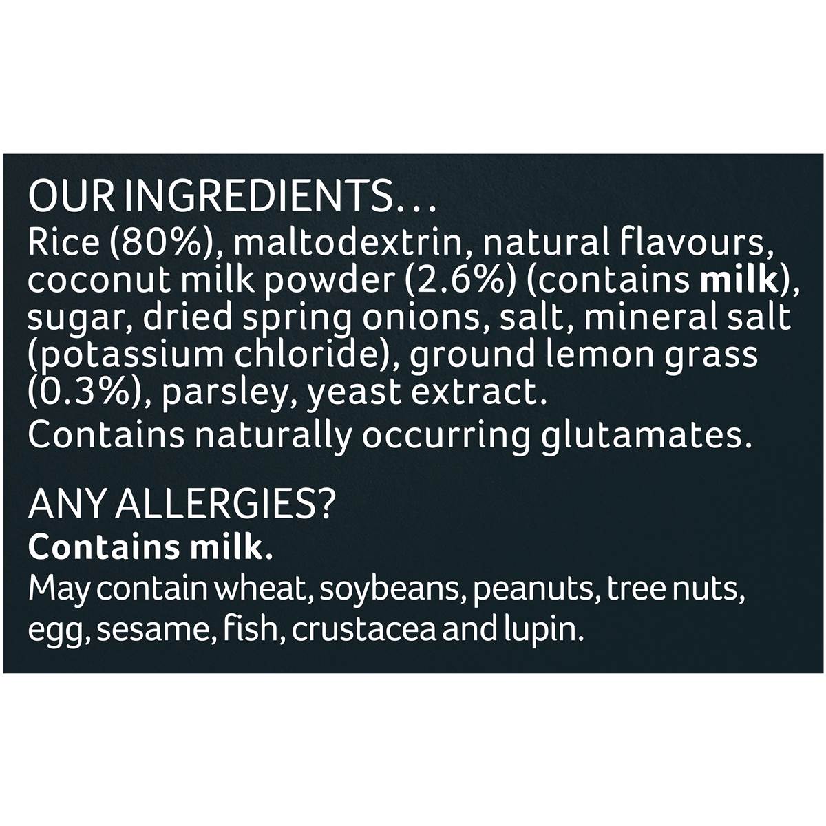 Continental Rice Sensations Thai Coconut With Lemon Grass Serves 2 115g ...