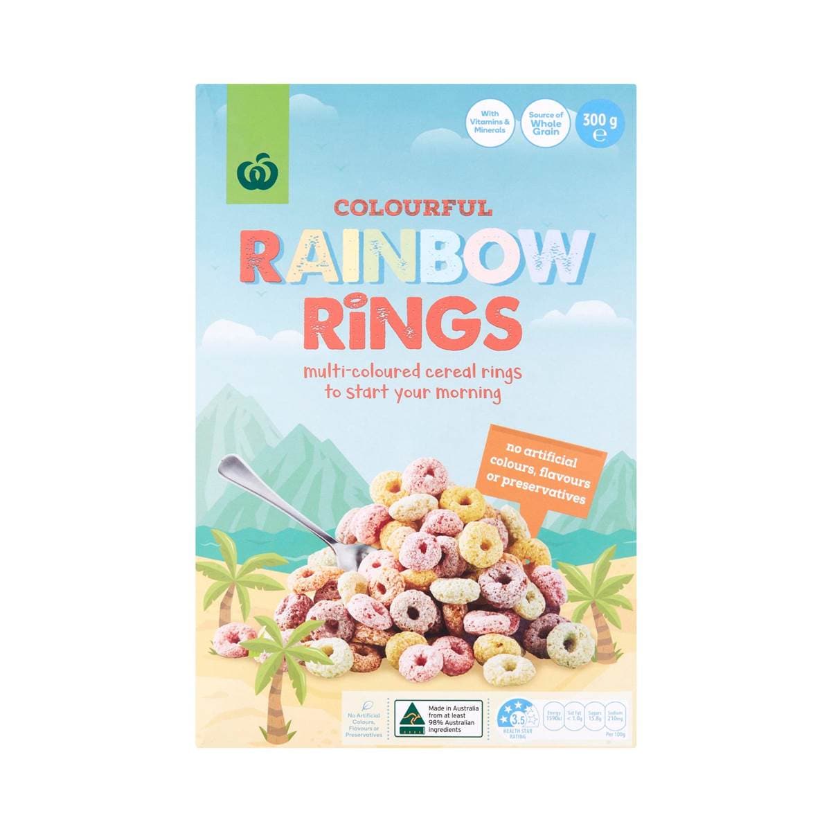 Woolworths Yummy Rainbow Rings 300g | Woolworths