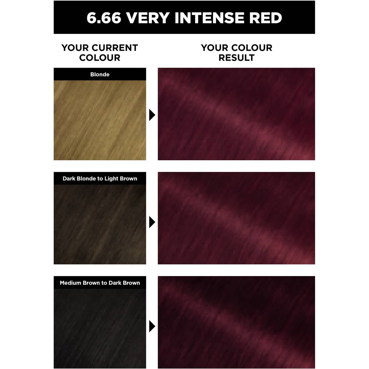 Garnier Olia Permanent Hair Colour 6.66 Very Intense Red Each | Woolworths