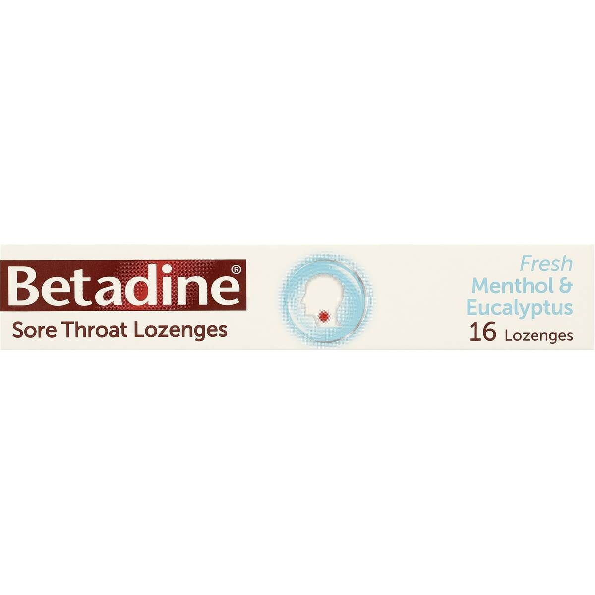 Betadine Sore Throat Lozenges Menthol & Eucalyptus 16 Pack | Woolworths