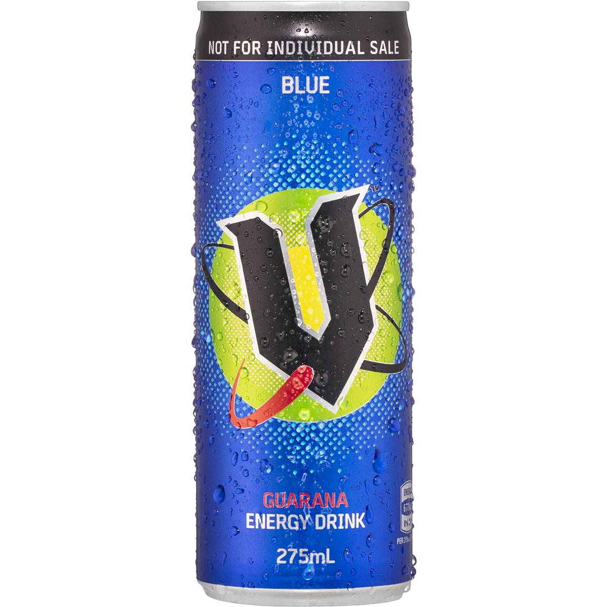 V Energy Drink Blue 4x275ml | Woolworths