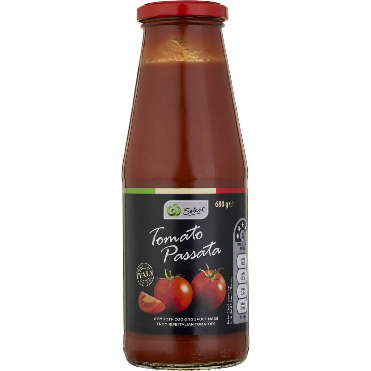 Woolworths Select Tomato Passata 680g | Woolworths