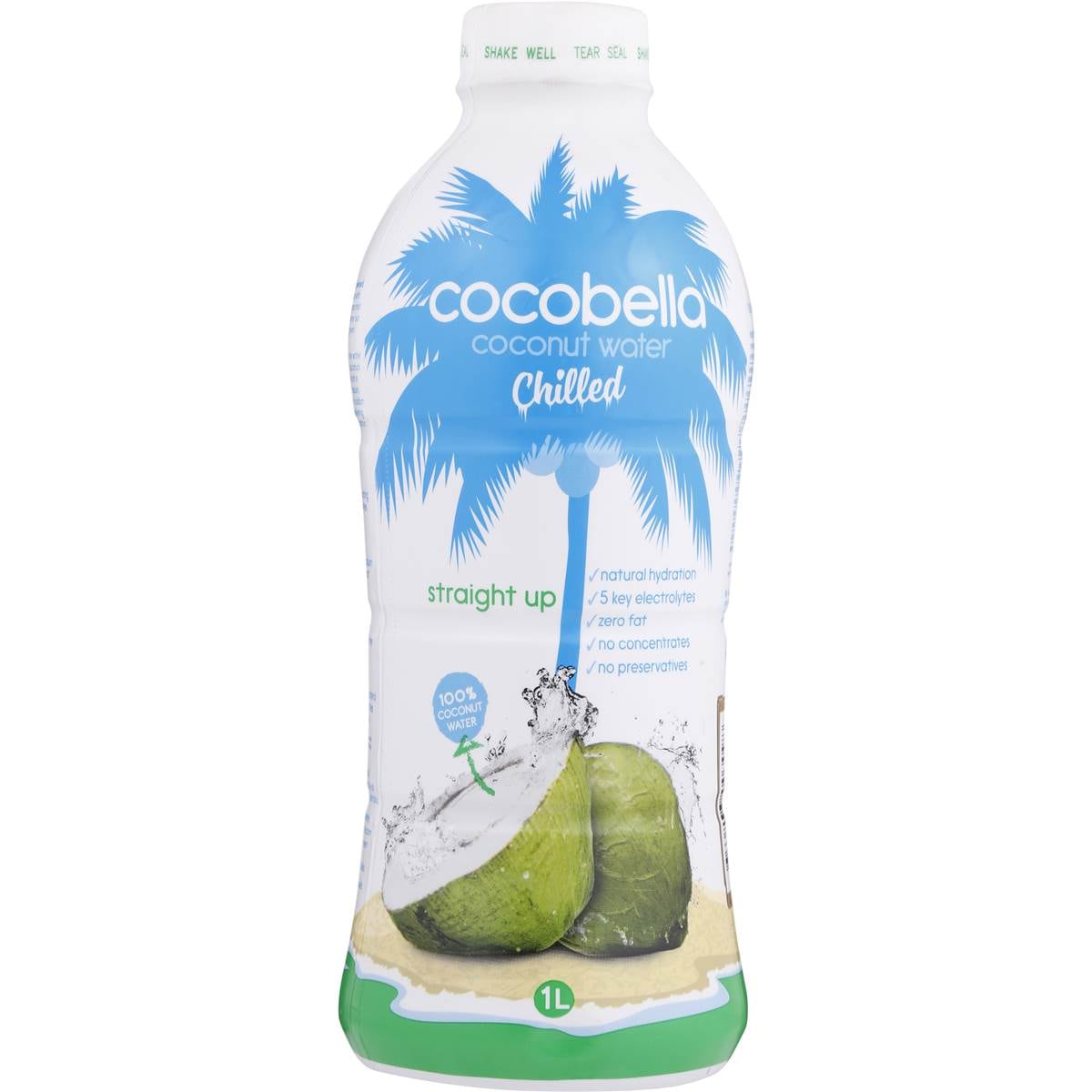 Cocobella Coconut Water Straight Up Chilled 1l | Woolworths