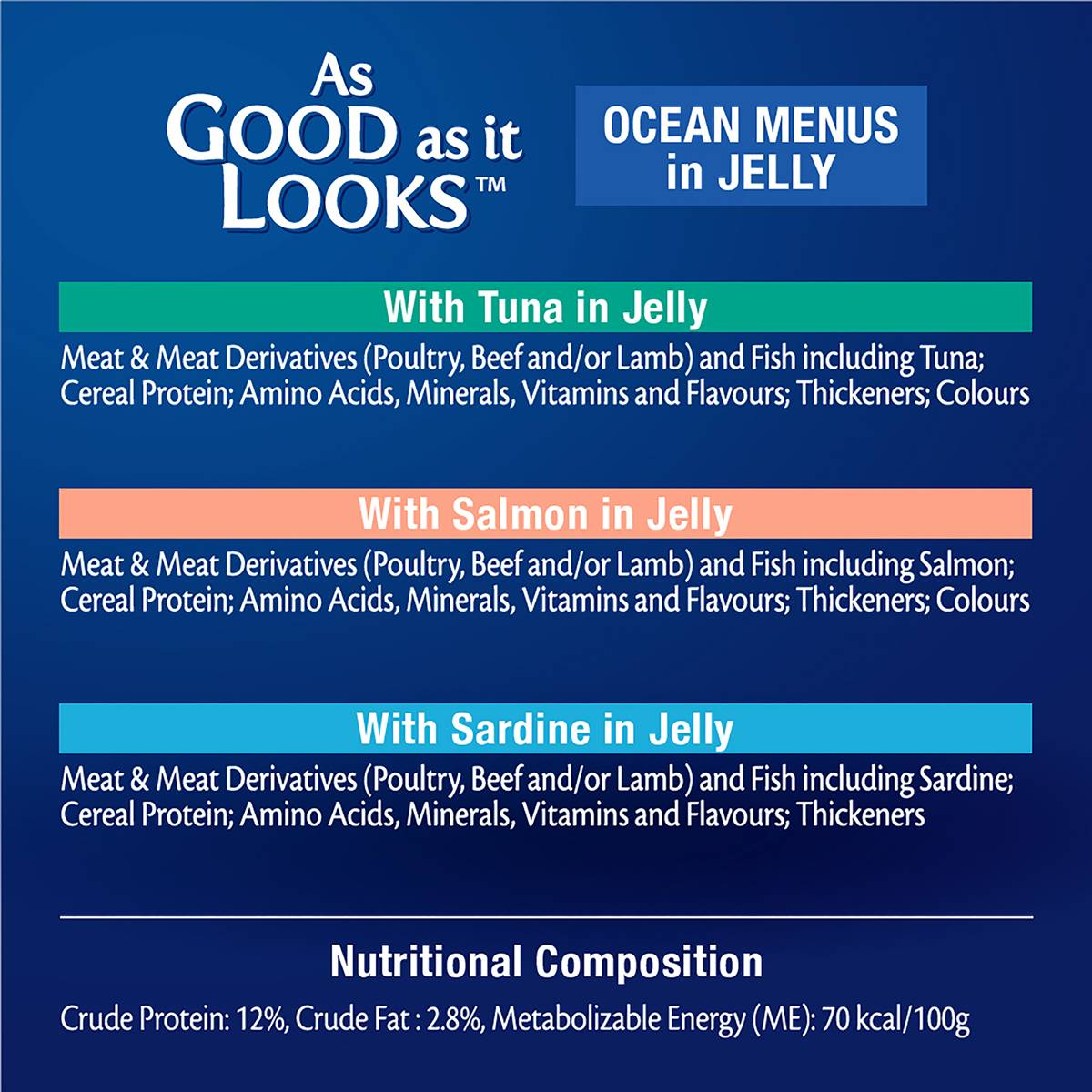 Felix As Good As It Looks Ocean Menus In Jelly Wet Cat Food 85g X12 ...