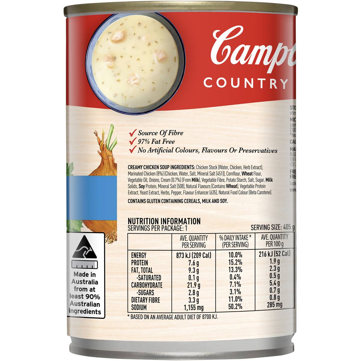Campbell's Country Ladle Creamy Chicken Soup 405g | Woolworths