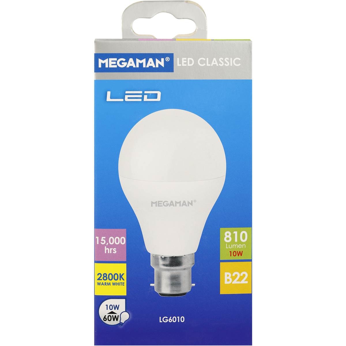 Megaman Led A60 Warm White 810lm Each | Woolworths