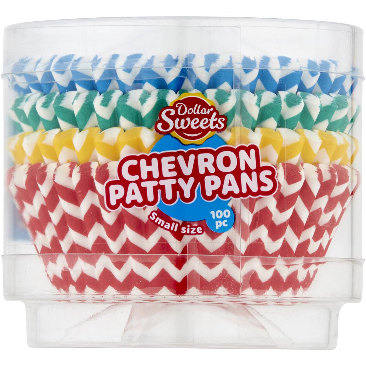 Dollar Sweets Patty Pans Small Chevron 100 Pack | Woolworths