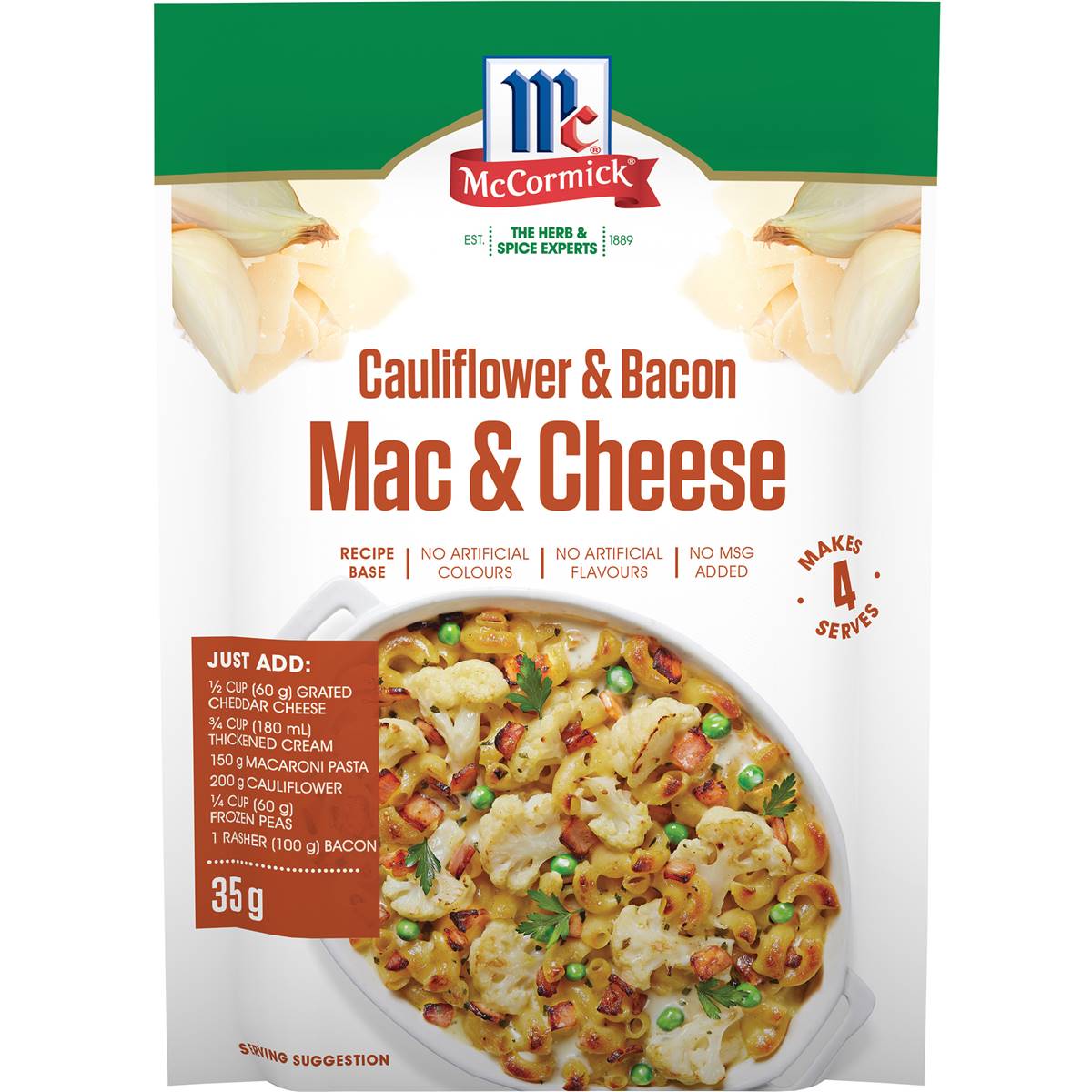Mccormicks Cauliflower Bacon Mac & Cheese 35g | Woolworths